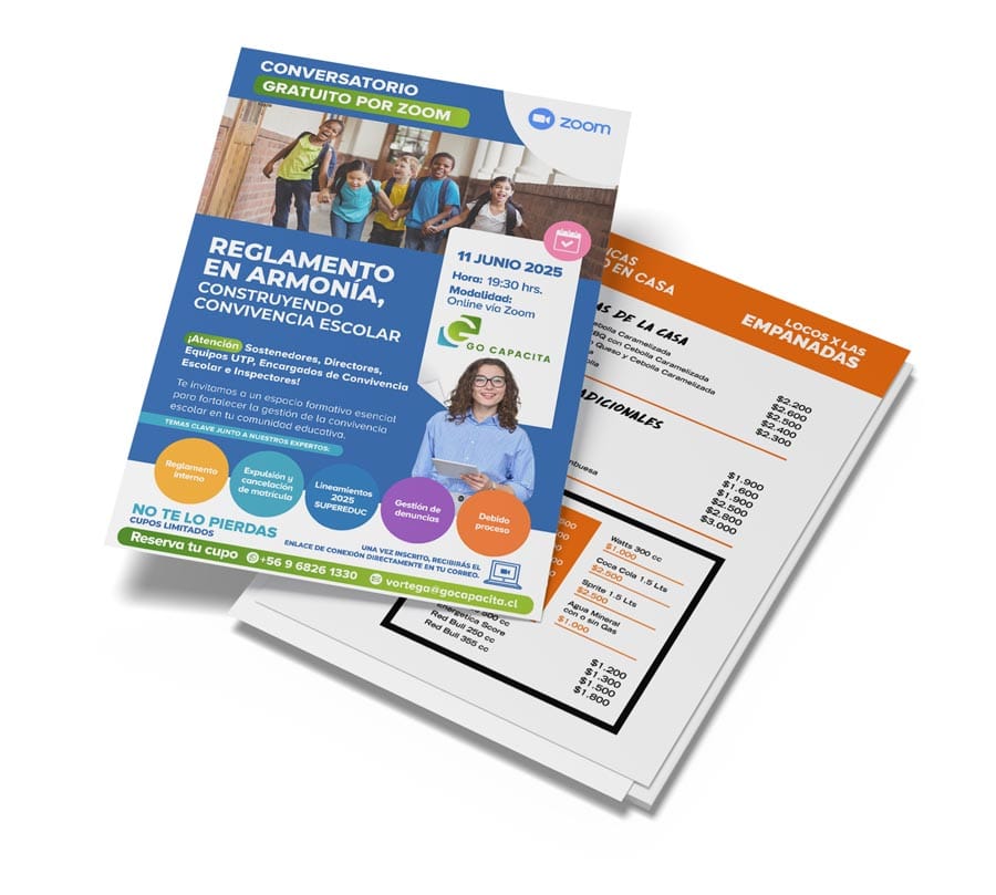 Flyers Publicitarios 10×14 cm | Imprenta Buin