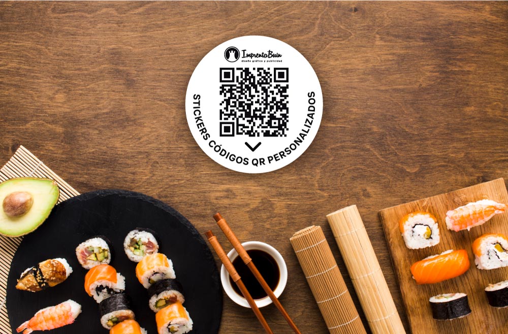 Stickers con Códigos QR Personalizados | Imprenta Buin